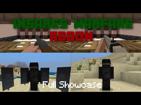 INSARES WARFARE ADDON V4//Full Showcase//Minecraft//1.19+