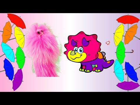 Coloring Pages for Kids to Learn Colors With Dinosaur - Fun Learning Video for Children