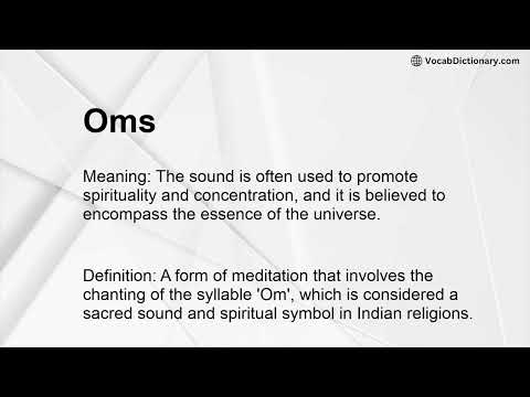 Oms Meaning