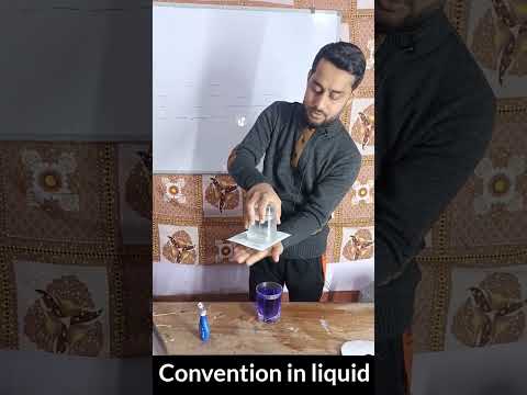 Convention in liquid #convention #liquid ऊष्मा का संचरण