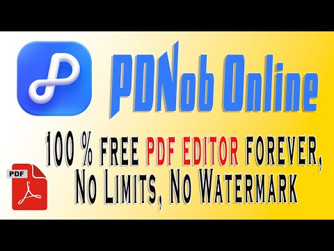 Forget Smallpdf and iLovePDF! Try This Online Free PDF Editor | PDNob Online | No Limits 100% Free