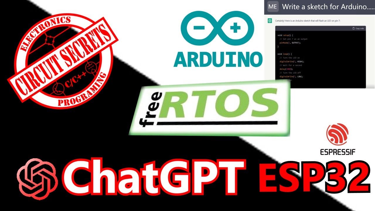 How to write Code with ChatGPT for the esp32 using FreeRTOS and functions