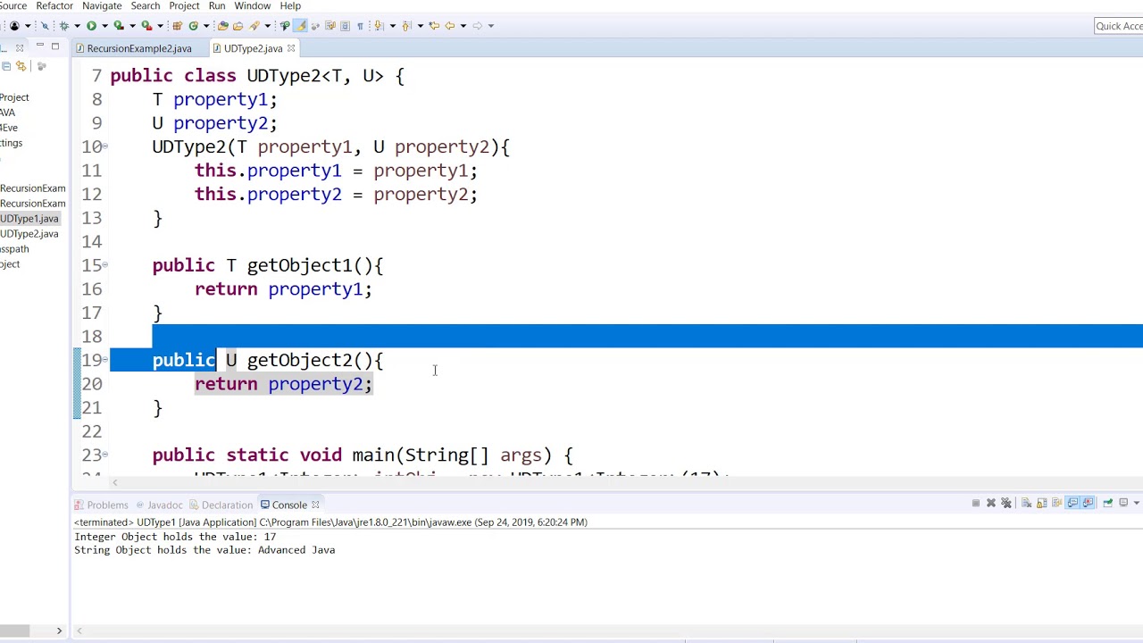 Java Generics with Multiple Types