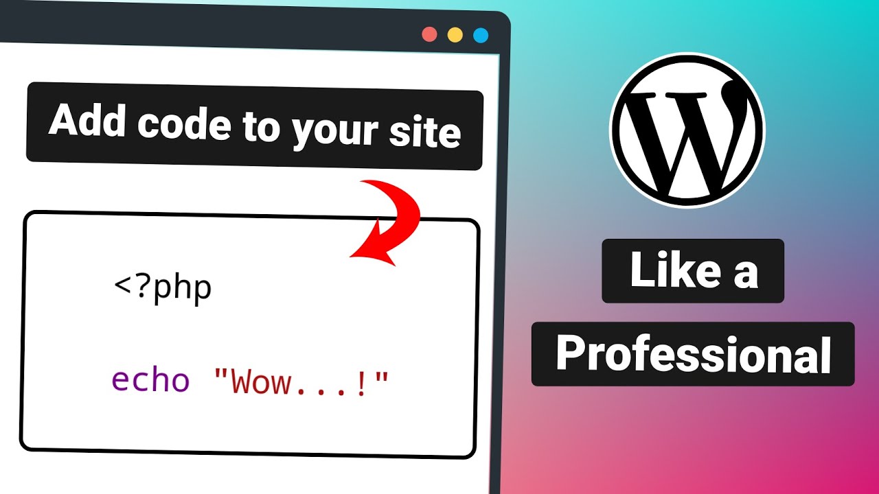 Insert PHP code into your WordPress with these 3 methods!