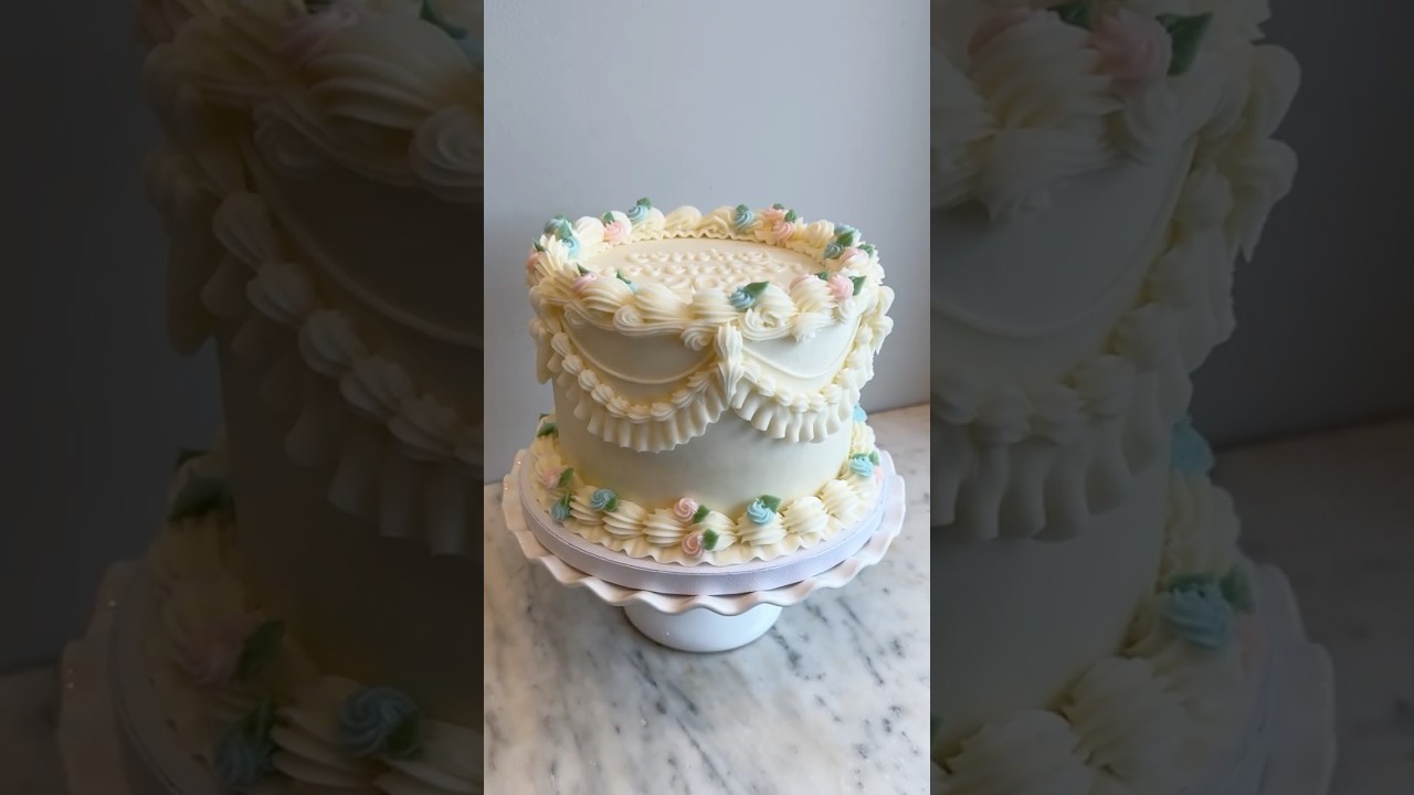 Any final guesses? #cake #shorts #bakery #baking #cakedecorating #buttercream #vintage #cakedesign