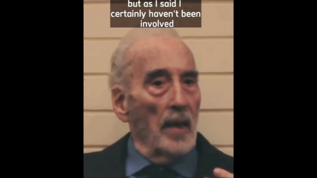 Christopher Lee SENDS A CHILLING WARNING ABOUT THE OCCULT