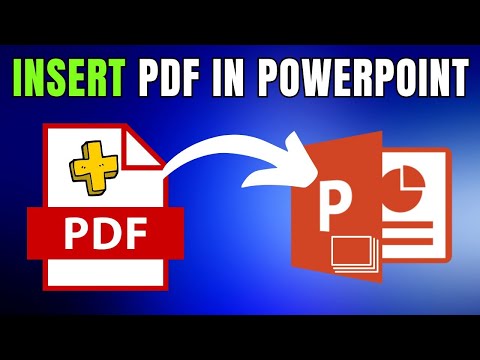 How to insert PDF in MS PowerPoint