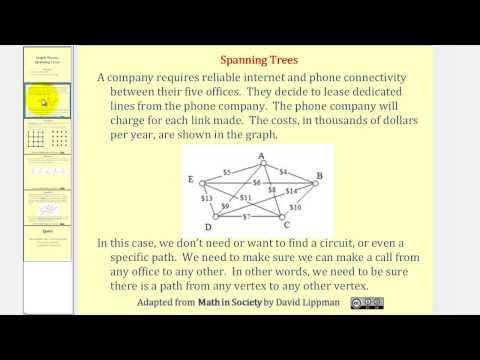 Graph Theory: Spanning Trees