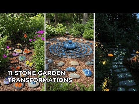 🎨 11 Brilliant Stone Art Ideas to Make Your Small-Space Garden Stand Out!