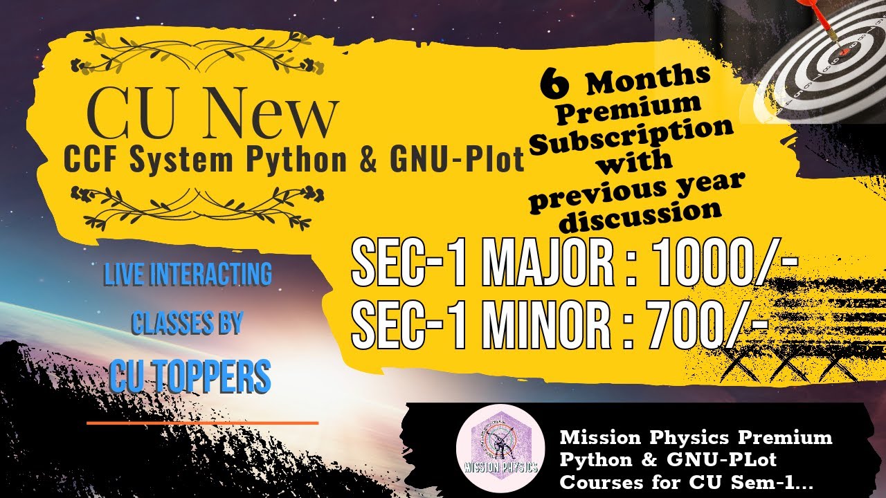 Learn Python as well as GNU-Plot with _Mission Physics_