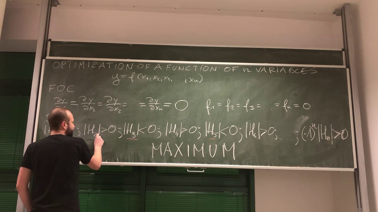 56. MFE: Optimisation of a function with n variables