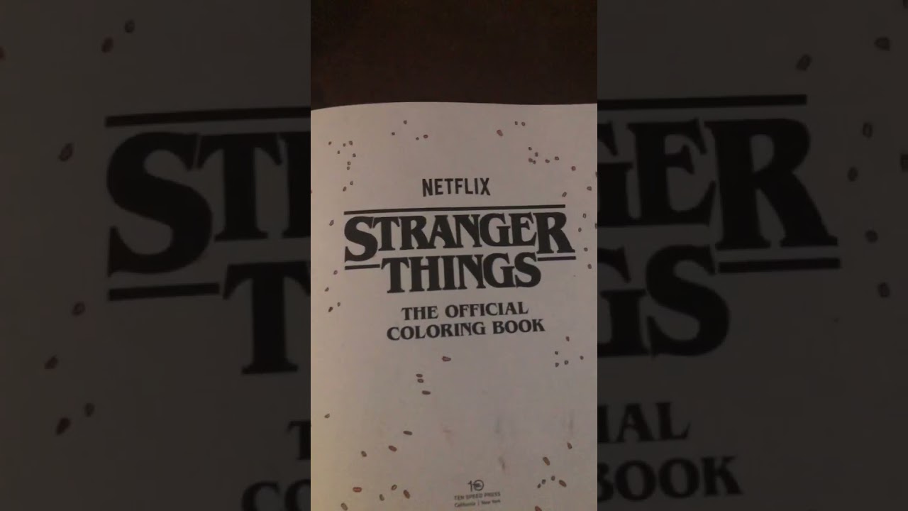 Stranger things coloring book! #drawing #fyp #strangerthings #foyou #foryoupage #foryou