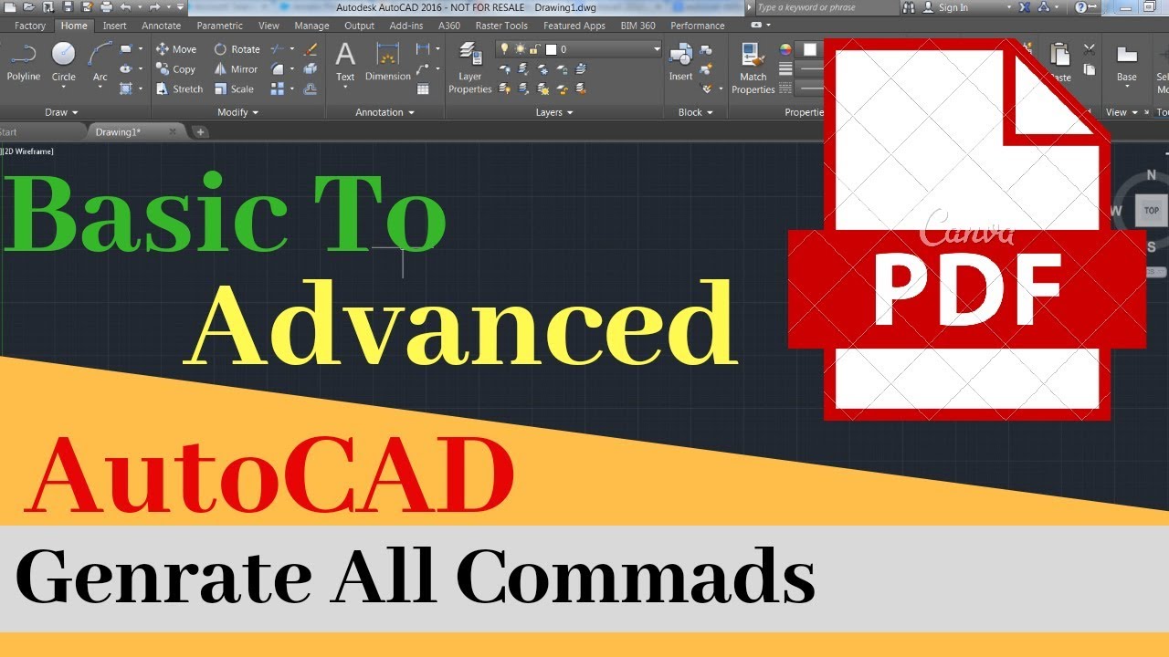 AutoCAD Commands: In PDF Format | AutoCAD Tips and Tricks | ReoCAD