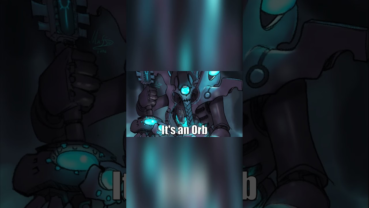 Warhammer 40k Meme Dub: A Necron Overlord Shows Off His Blue Glowing Orb