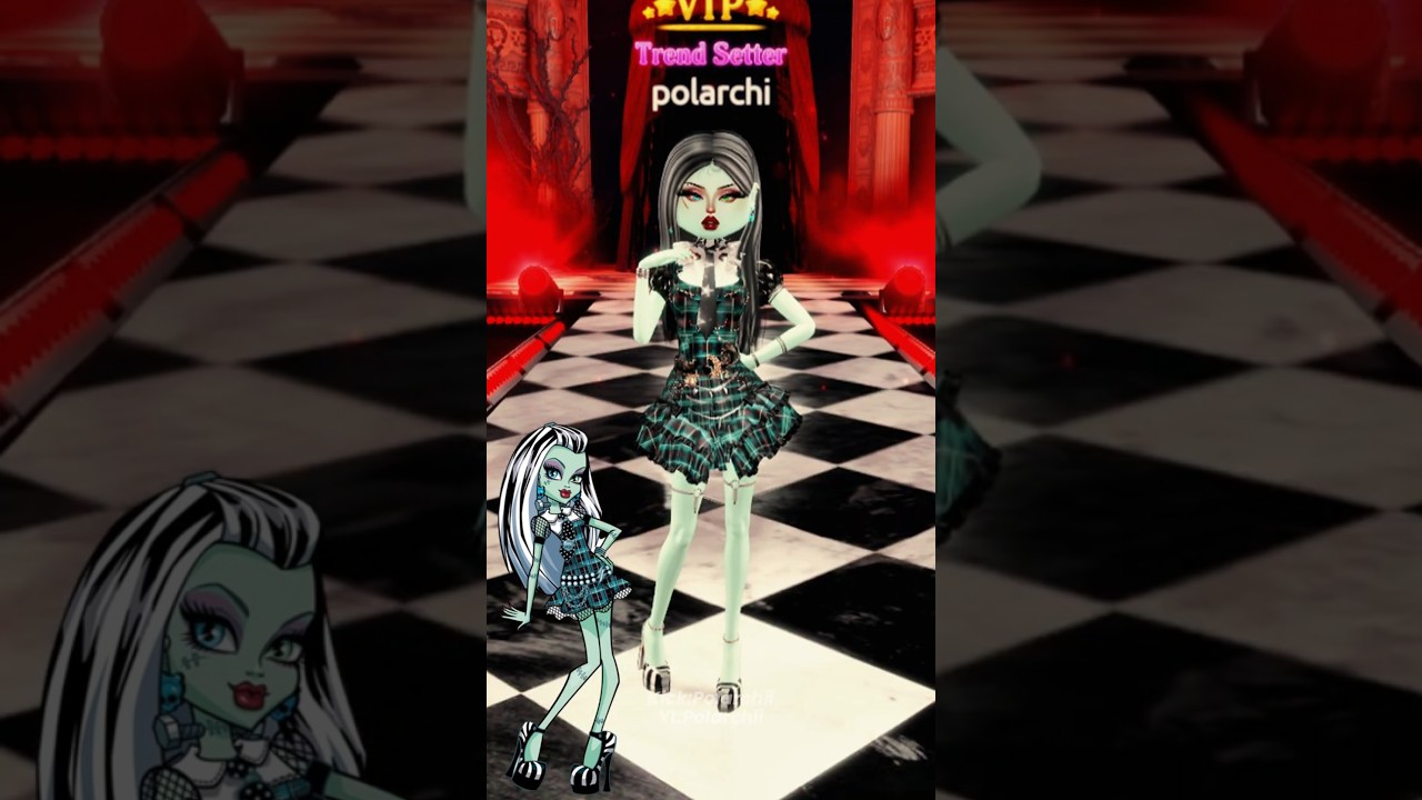 Frankie Stein Monster High | Roblox Dress to Impress #dti #dresstoimpress #roblox #shorts ⚡🖤