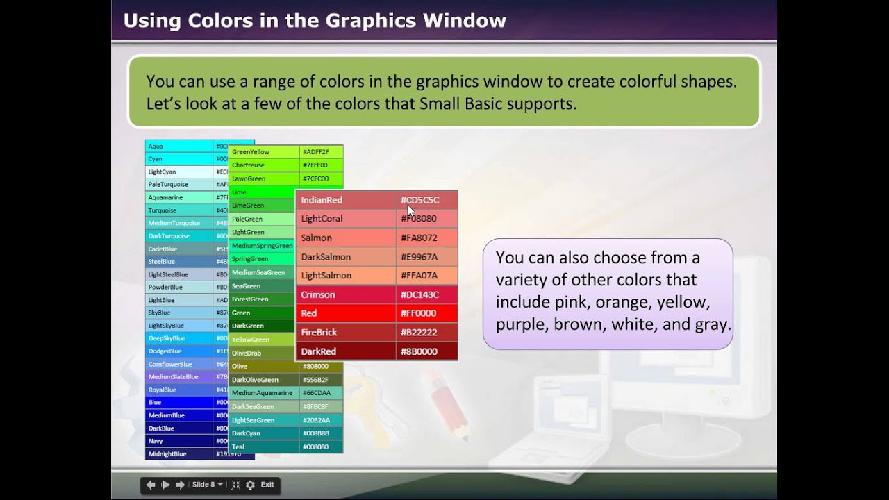 Small Basic Tutorial 2.1 Graphics Window Objects