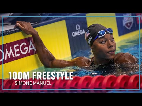 Simone Manuel Kicks Off Night Two With Victory in 100M Freestyle | 2025 TYR Pro Swim Series Westmont