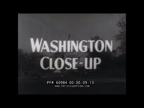 1951 PUBLIC AFFAIRS TV SHOW "WASHINGTON CLOSE-UP" UNITED NATIONS WORLD GOVERNMENT 60984