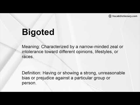 Bigoted Meaning
