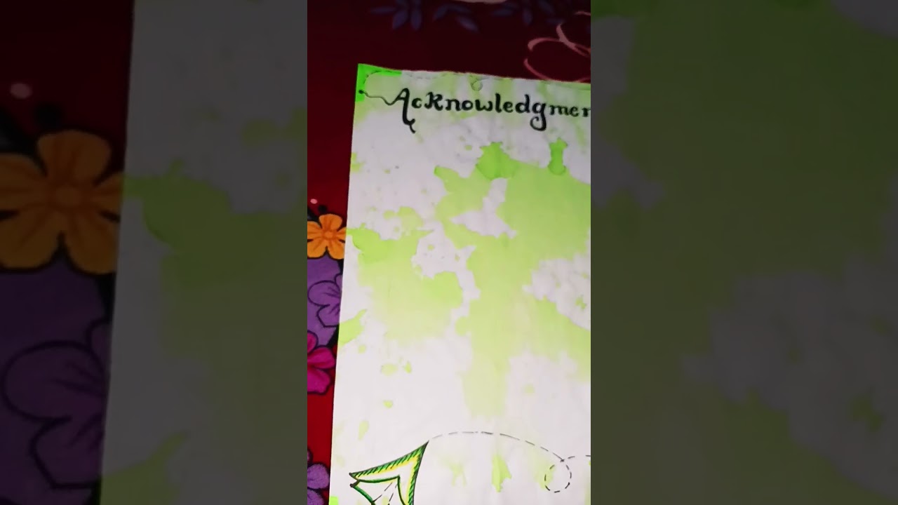 Project Acknowledgement design ✨💖🌟 @drishti_11#design