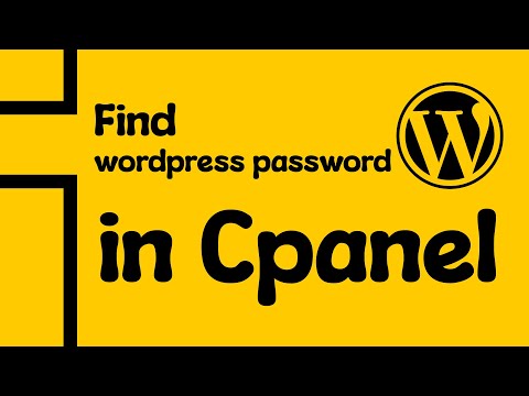 How To Find WordPress Username And Password In CPanel 2024