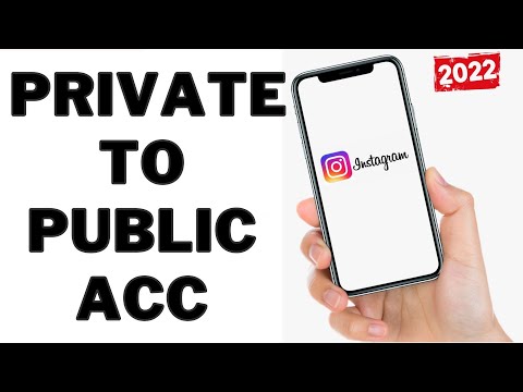 how to switch Instagram account from private to public