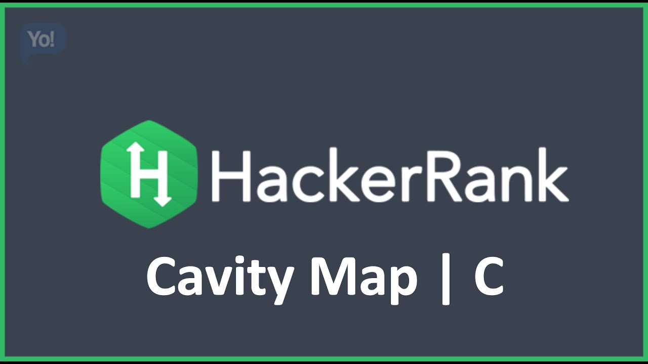 Cavity Map hacker rank solution in C programming