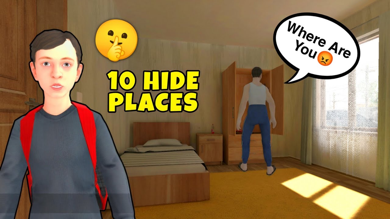 Top 10 Hiding Places in Schoolboy Runaway | Andrew's Secret Spots to Hide from His Psycho Parents