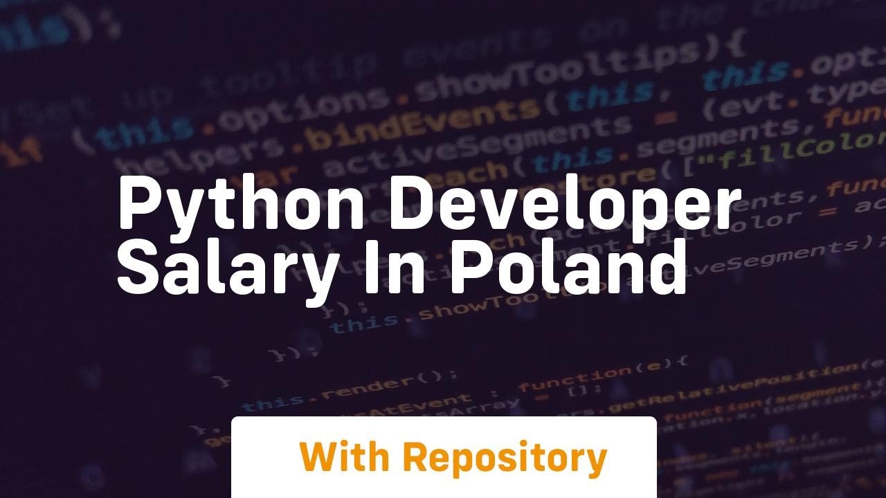 python developer salary in poland