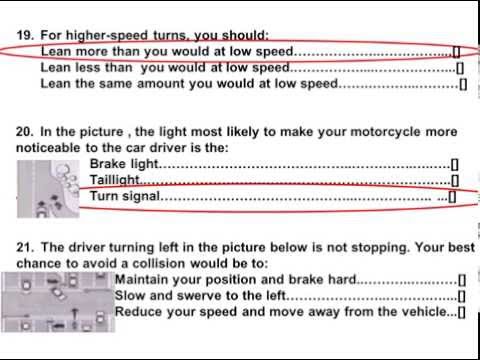 California Dmv Motorcycle Practice Test 2018 Pdf | Reviewmotors.co