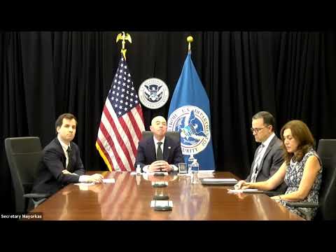 Homeland Security Secretary Mayorkas Discusses Cybersecurity with Governors