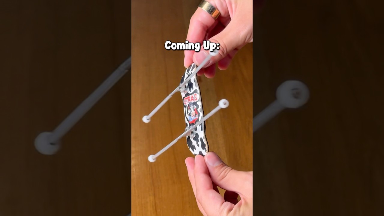 Illegal Fingerboard tricks 😳 Watch the full video on YT #fingerboard #techdeck #skateboarding