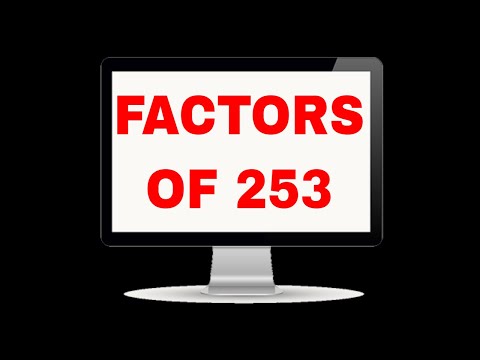 Factors of 253