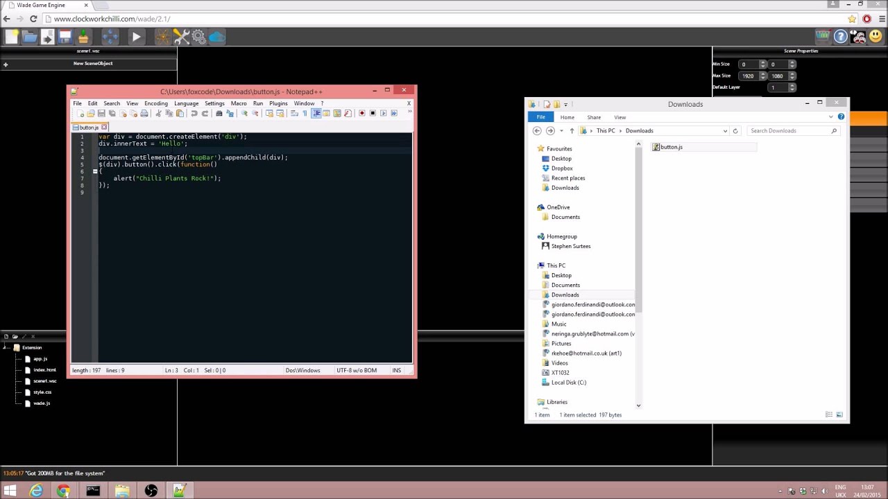 Making HTML5 games with WADE - Extensions