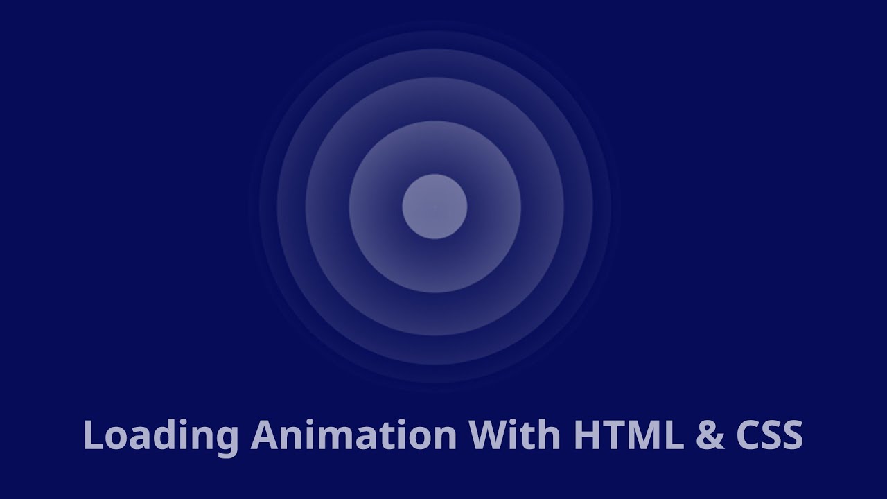 Loading Animation Using Only HTML & CSS
