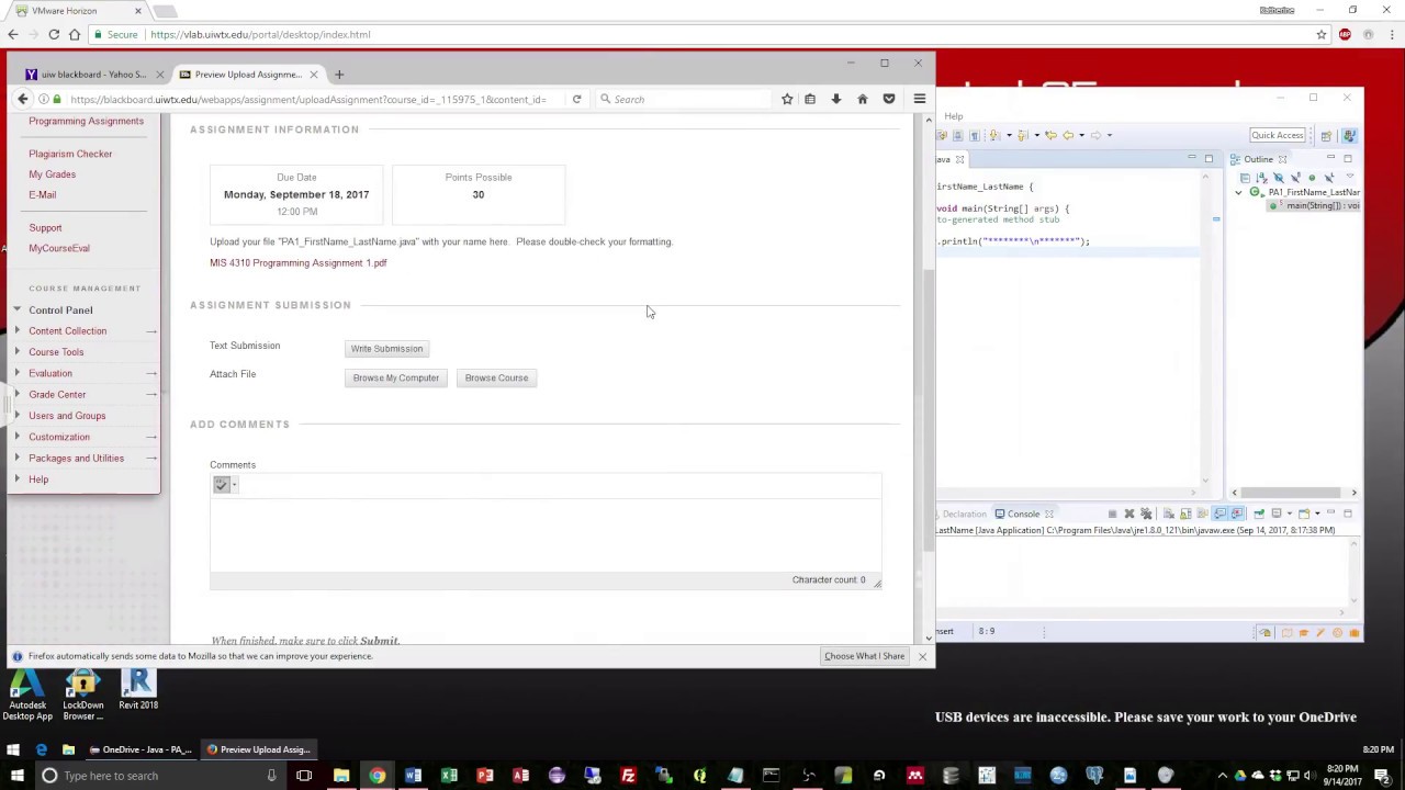 Programming Assignment #1 Upload Demo