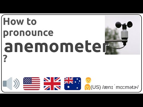 How to pronounce anemometer in english?