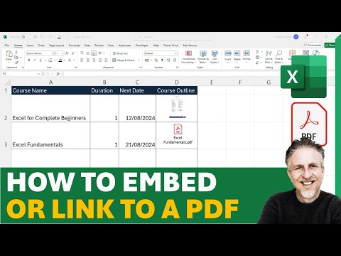 How to Insert a PDF in Excel | Open or Link PDFs in an Excel Cell Without Software