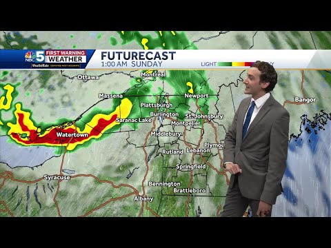 Sunny Saturday, storms likely overnight in Vermont, New York (06-21-25)