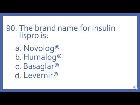 Top 200 Drugs Practice Test Question - The brand name for insulin lispro is: