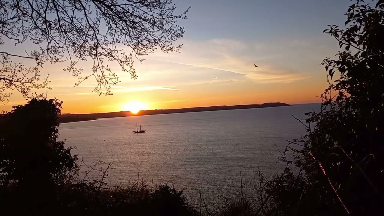 sunrise over St austell  bay 18/04/2024
