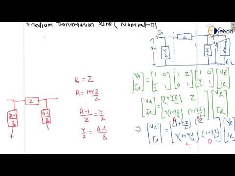 Medium Transmission line Nominal Pie Video Lecture - Power System ...