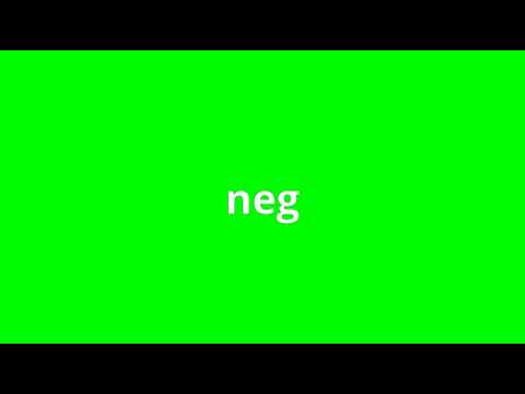 what is the meaning of neg.