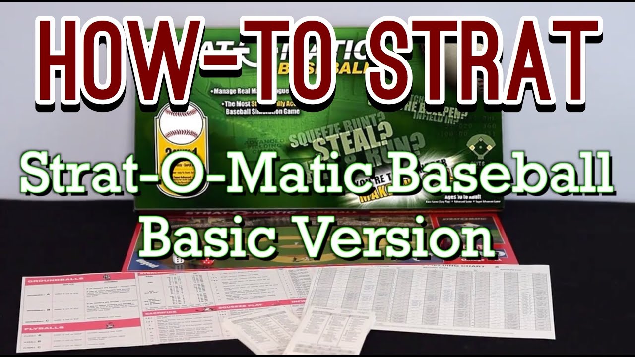 How-To Strat: Baseball Basic Version Board Game