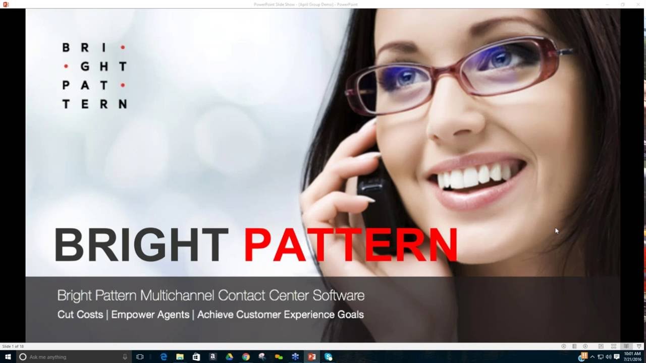 Bright Pattern Call Center Software Product Demo 7-21-16
