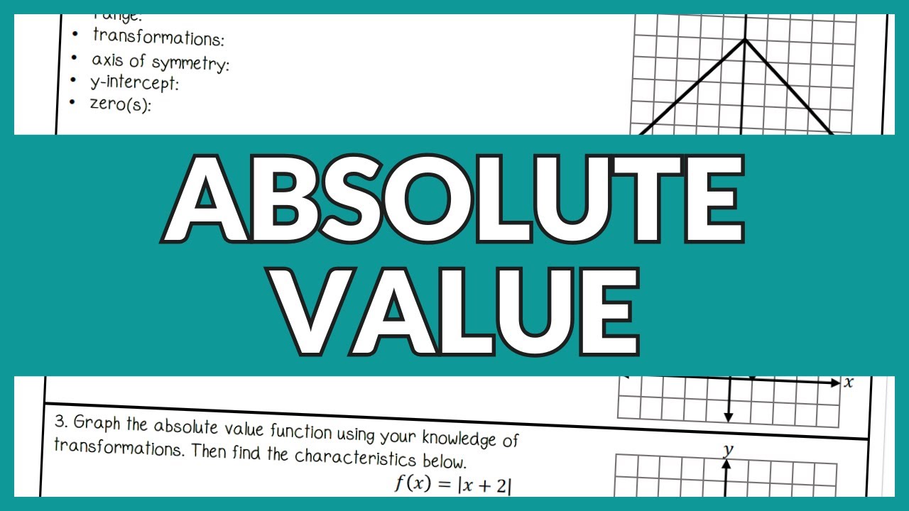 Graphing Absolute Value Functions Lesson for High School Algebra 1
