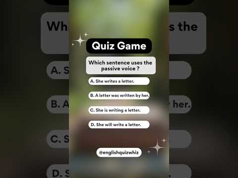 “Which One Is Passive? 🤔 Let’s Test You!”