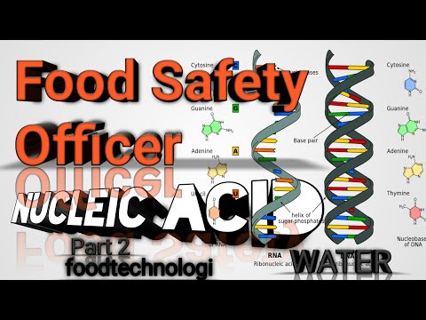 Work of nucleic acid| Water |Food Safety Officer Free Chapters | #foodsafetyofficer #fso #fssai