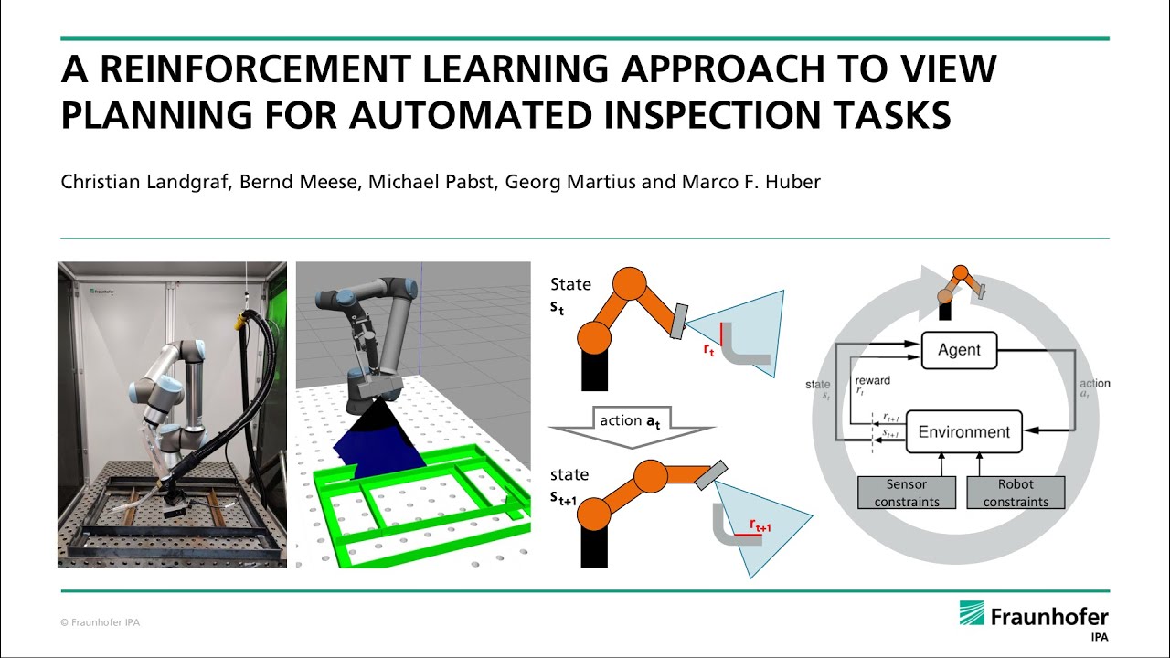A Reinforcement Learning Approach To View Planning For Automated Inspection Tasks