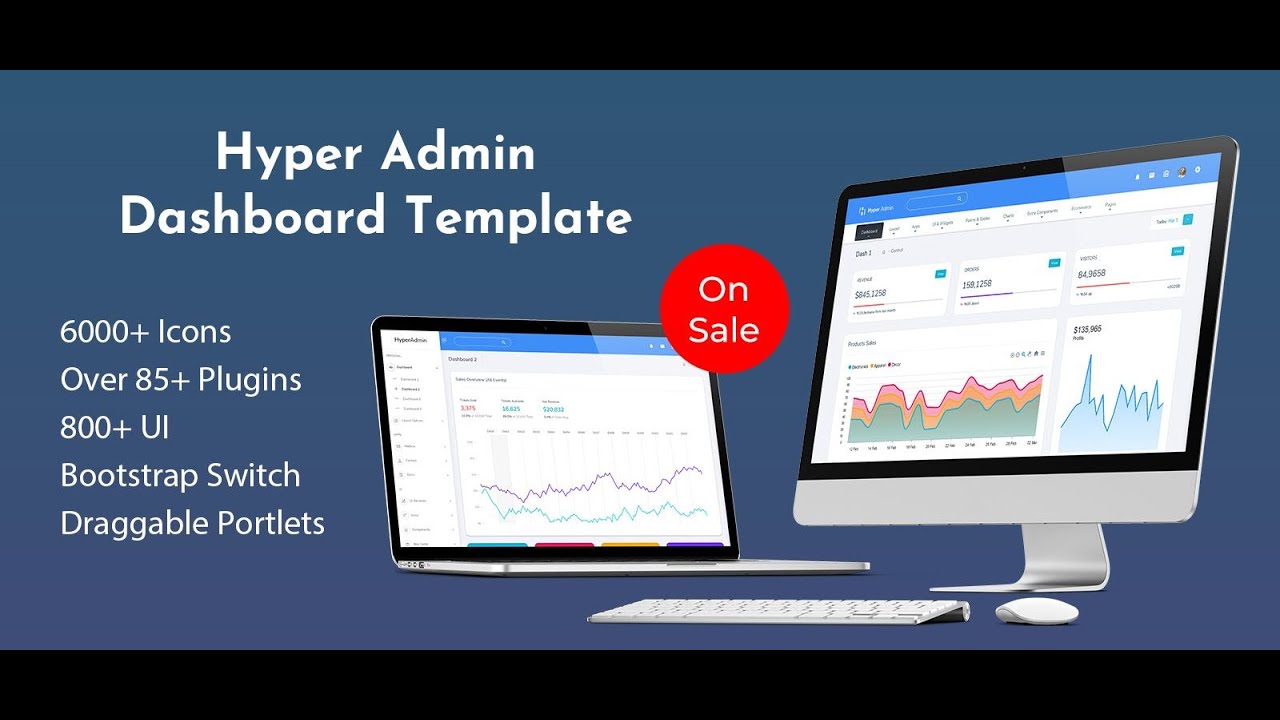 Hyper Bootstrap Admin Dashboard Templates with Light Theme